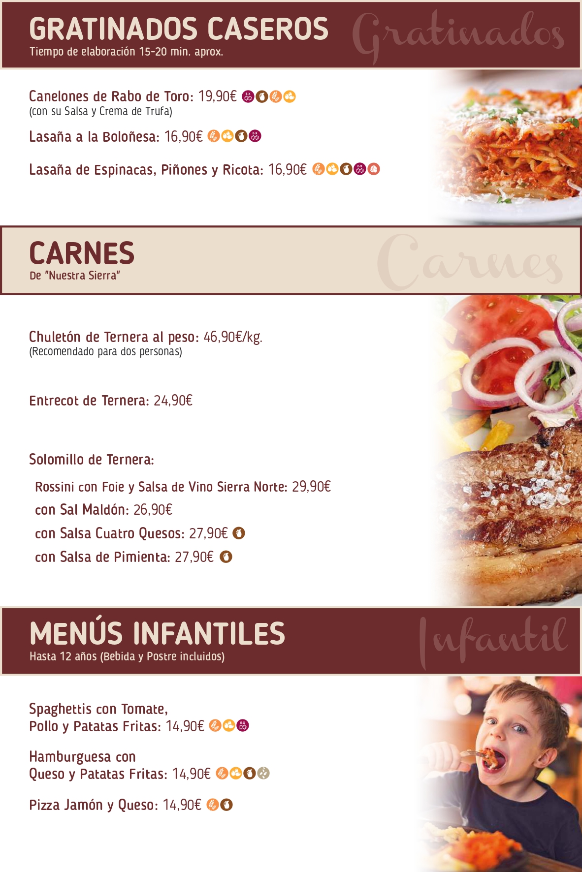 Nuestra carta - Restaurante Cachivache